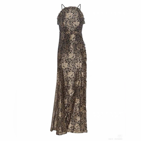 Alice McCall | Dresses | Alice Mccall Black And Gold Floral Maxi Dress ...